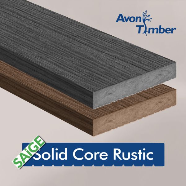 Solid Core Traditional Rustic Effect Composite Saige Decking