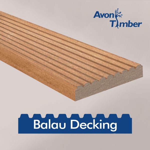 Yellow Balau Grooved & Smooth Hardwood Decking