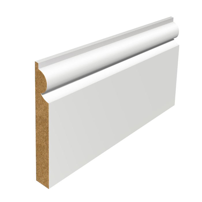 Torus White Primed MDF Architrave