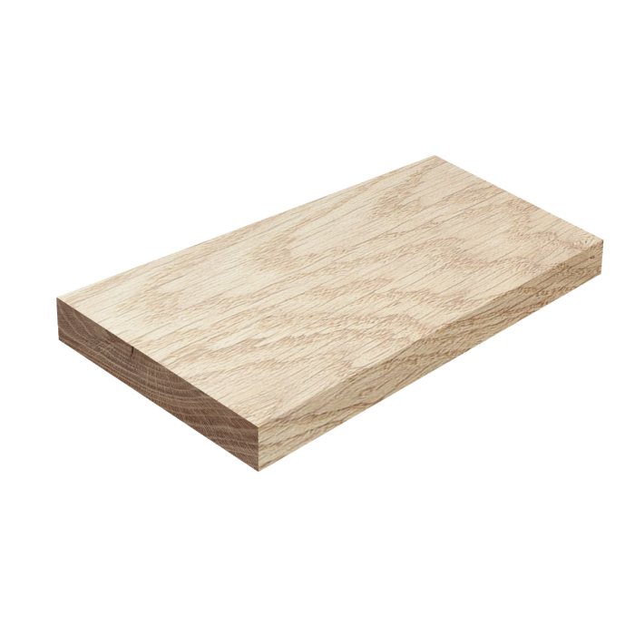 Solid Oak Window Board with a front Square Edge