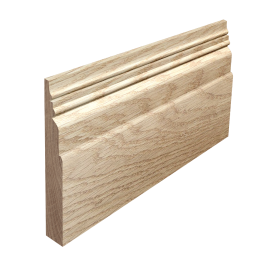 Chime Profile Solid Oak Skirting Board (Per Metre)