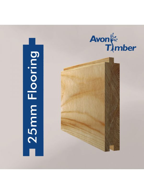 25x125mm Redwood T&G Flooring Avon Timber