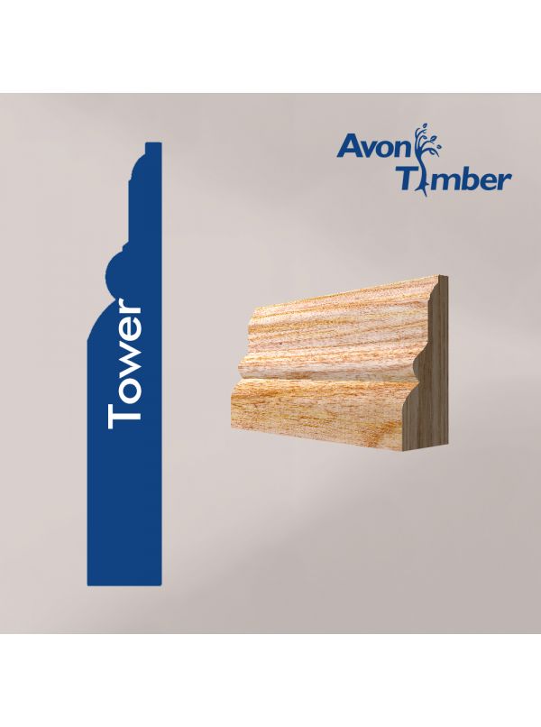 Solid American White Ash Tower Architrave Avon Timber