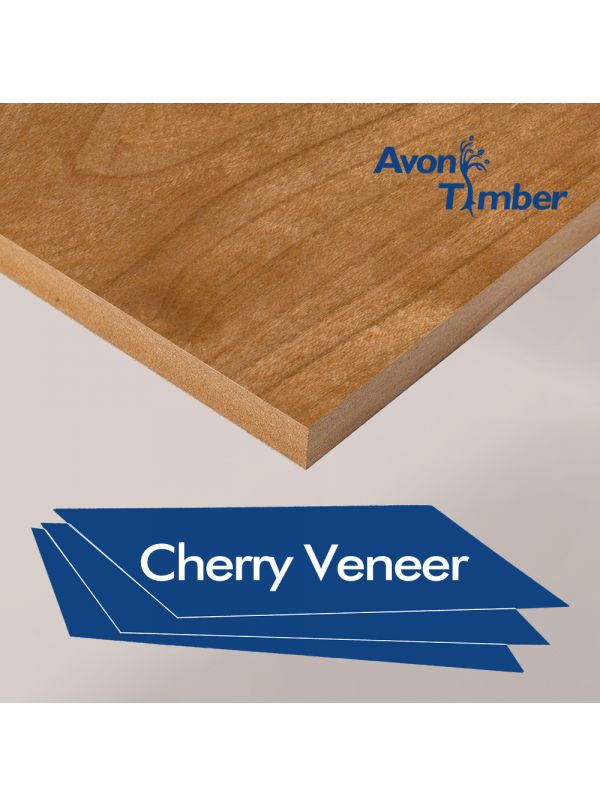 Decorative Veneered MDF Cherry Two Sides A/B Quality Avon Timber