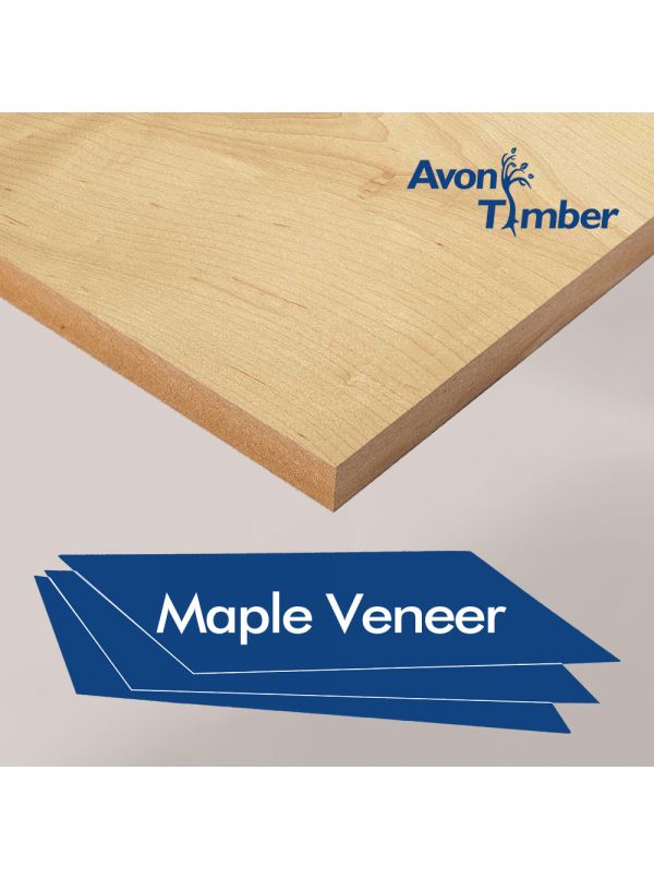 Decorative Veneered MDF Maple Two Sides A/B Quality Avon Timber