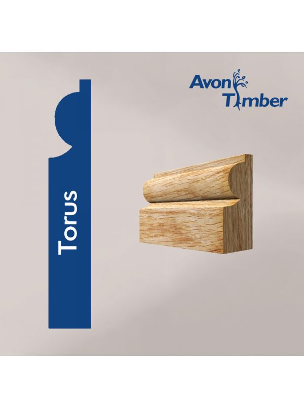 Solid Oak Torus Architrave Avon Timber
